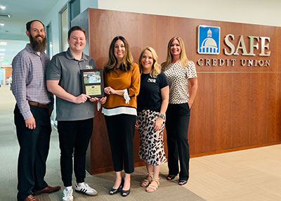 United Way Gives SAFE CU Award for Championing Community